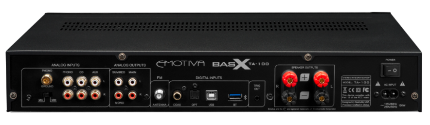 TA100_back - Audio Video Logic